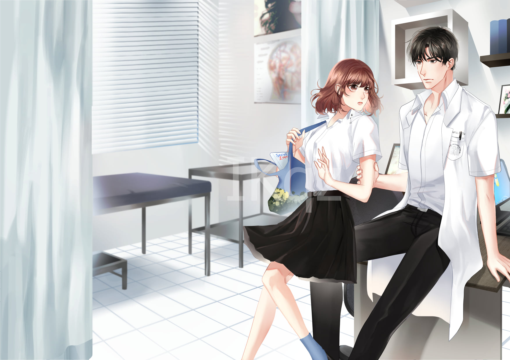 ปกที่ได้ทำกับธัญวลัยเรื่อง Bad Doctor | IKqz